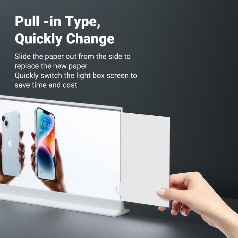 Table-standing Double Side Poster Changeable Menu Board Display Light ...