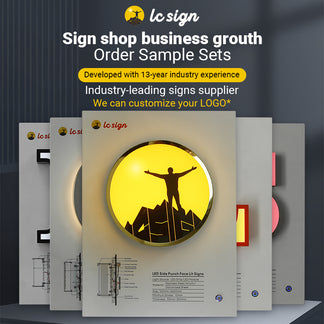 Full Set of Advertising Signage Samples High Quality Illuminated Lette ...