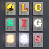 Full Set of Advertising Signage Samples High Quality Illuminated Lette ...