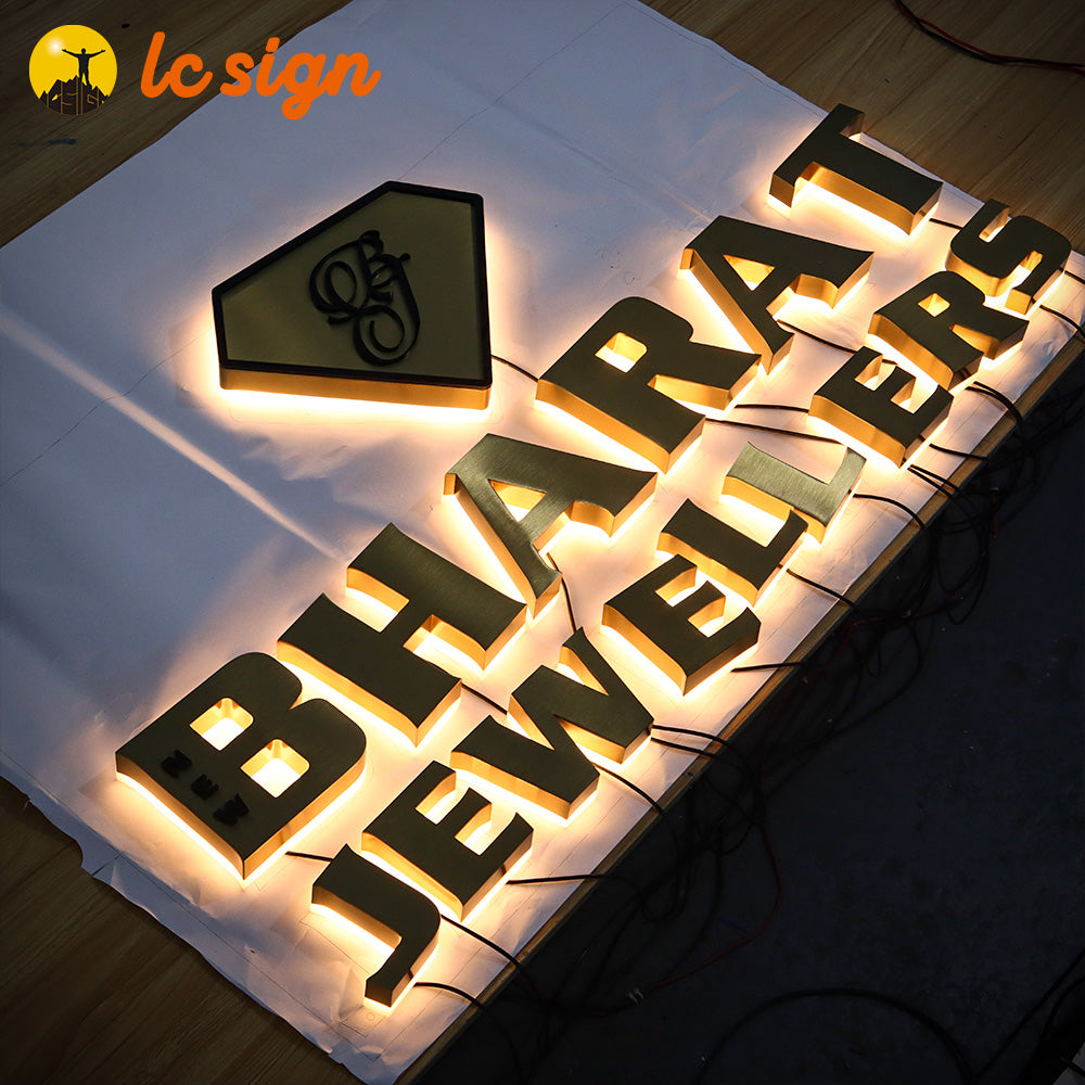 Custom Storefront Sign Channel Letters 3D Front lit Letters Metal Back ...
