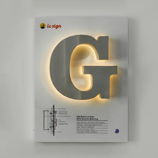 Full Set of Advertising Signage Samples High Quality Illuminated Lette ...