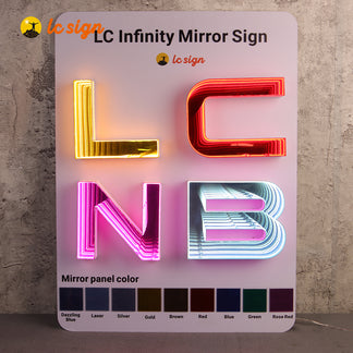 Infinity Mirror LED Track Channel Letters (Letters & Numbers Available ...