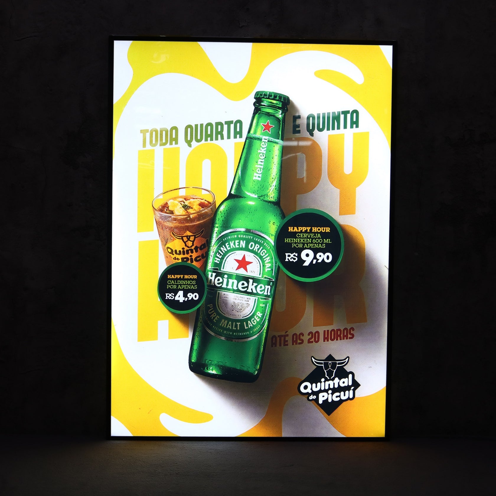 Indoor Use Only - Ultra-Thin LED Light Box Sign for Business Advertisi ...