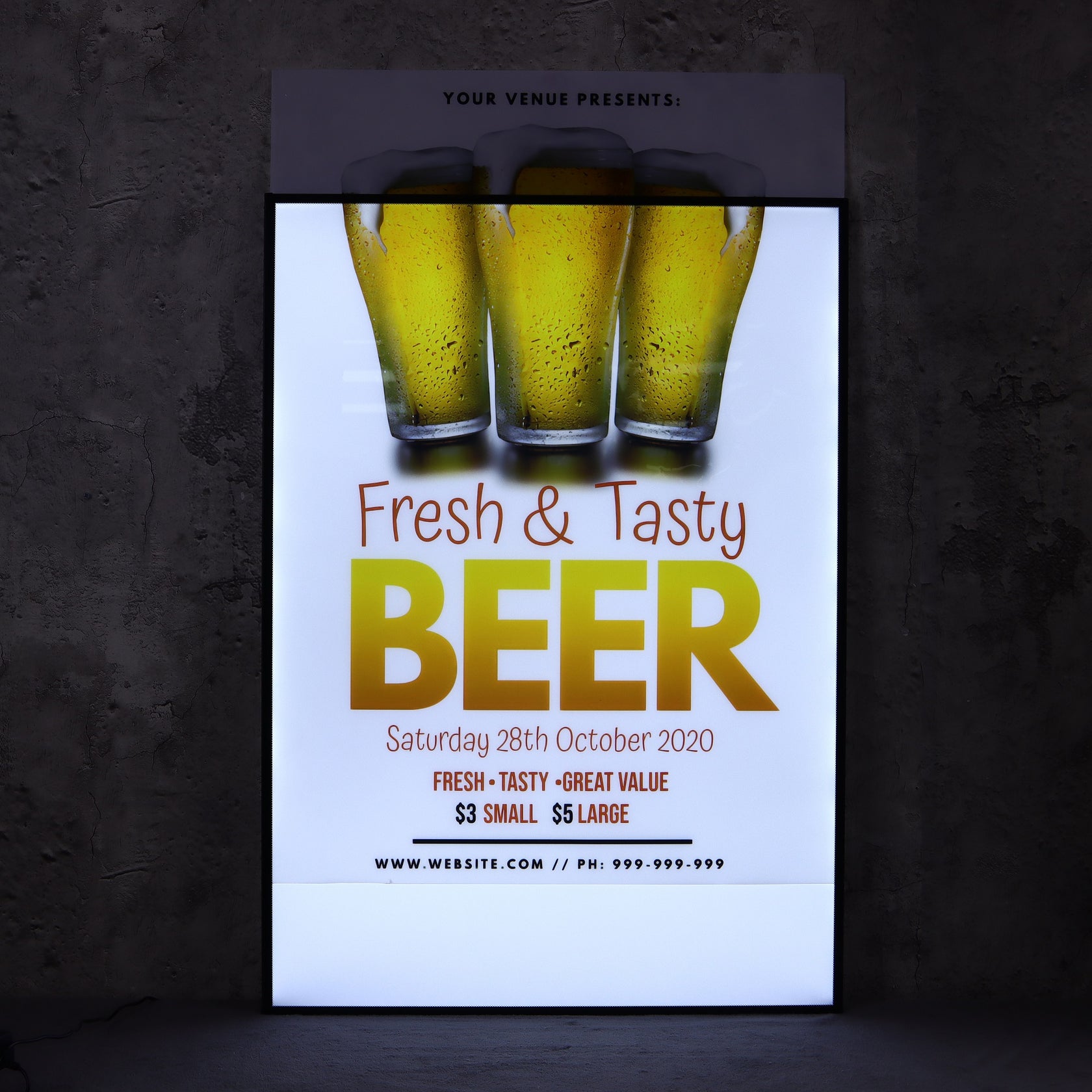 Ultra-Thin LED Light Box Sign for Business Advertising Use – LC SIGN SHOP