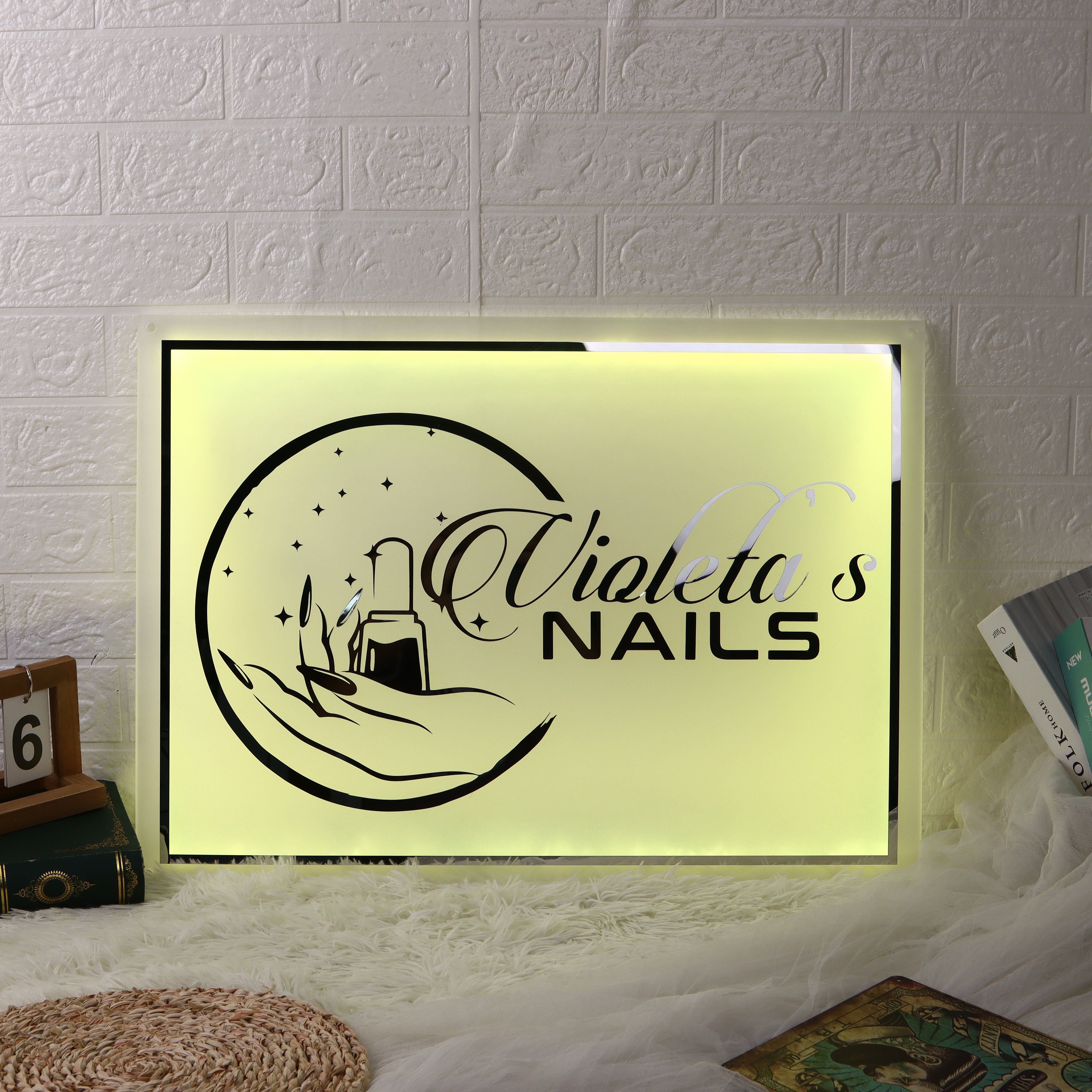 Custom Your Design Acrylic Backlit Sign (Round / Square / Special Shap ...
