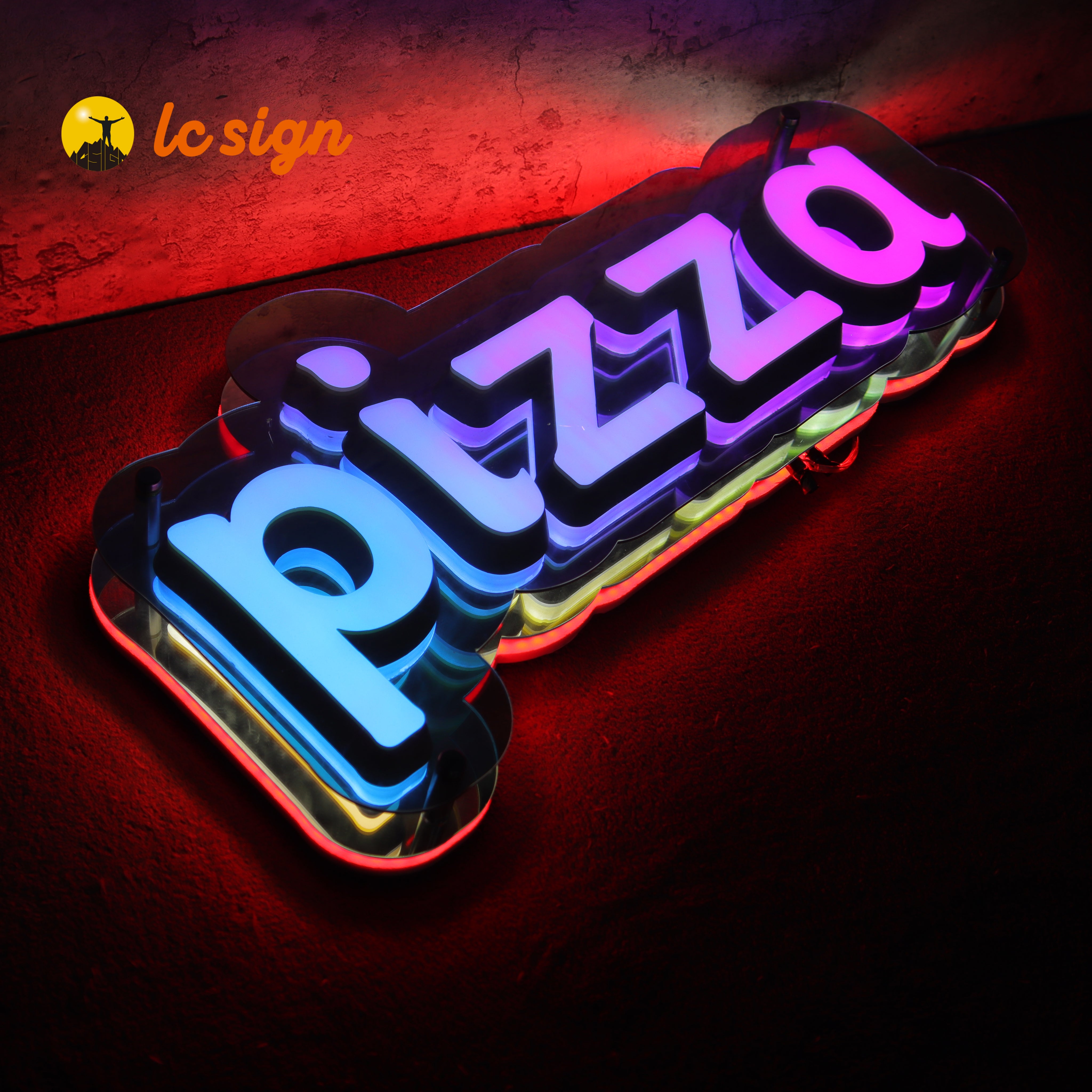 Bright & Eye-Catching Infinity Mirror LED Acrylic Letters (Multiple Si ...