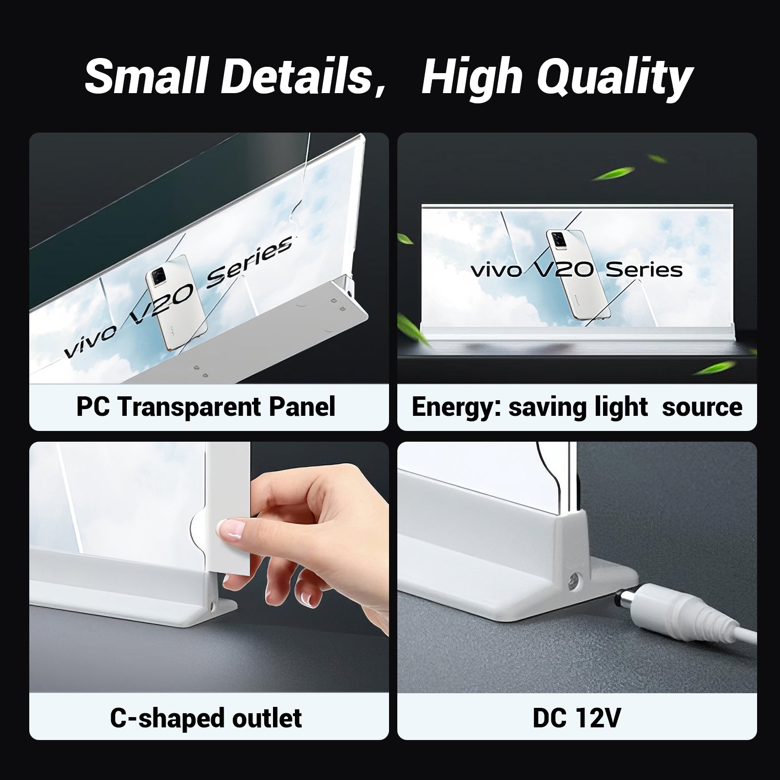 Table-standing Double Side Poster Changeable Menu Board Display Light ...