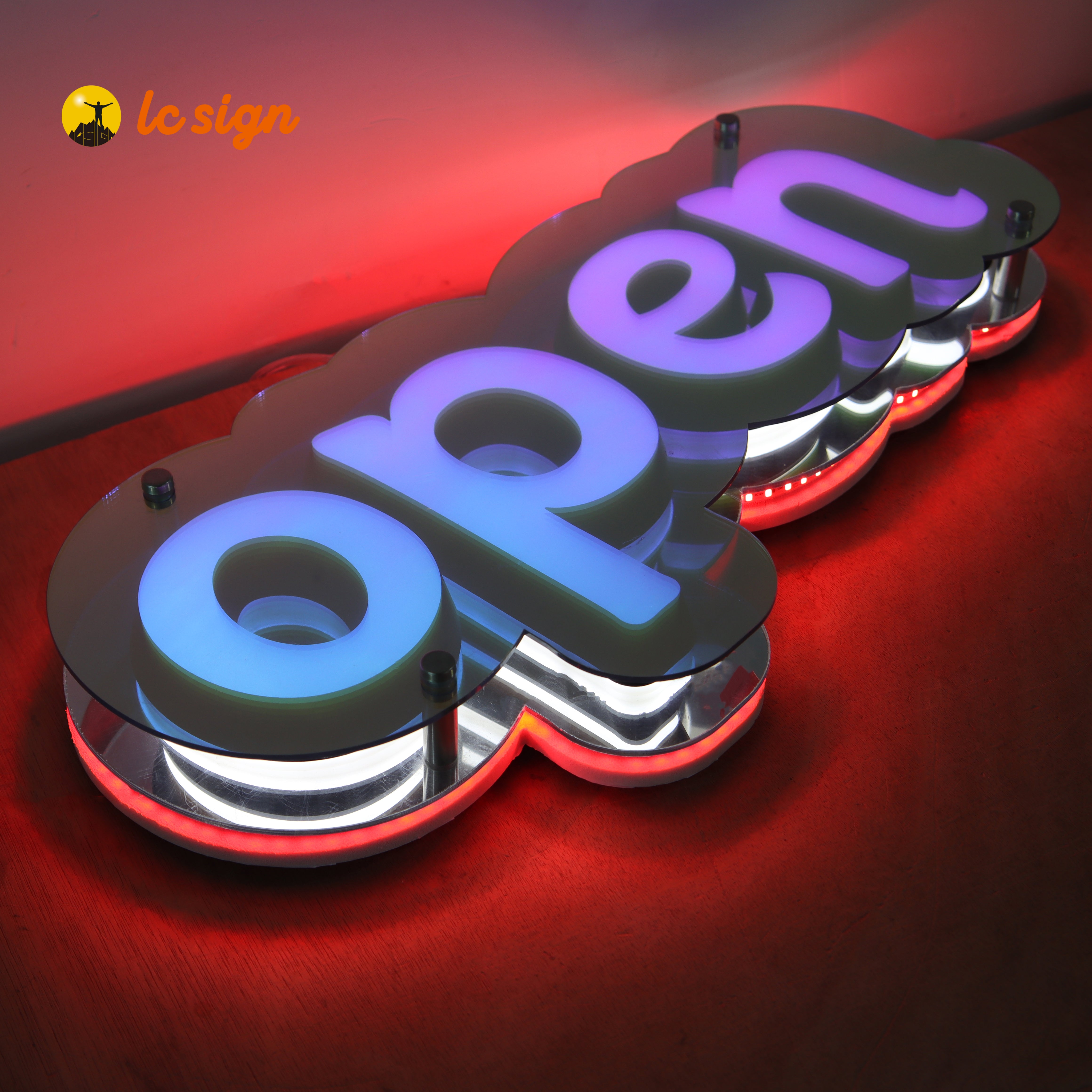 Bright & Eye-Catching Infinity Mirror LED Acrylic Letters (Multiple Si ...