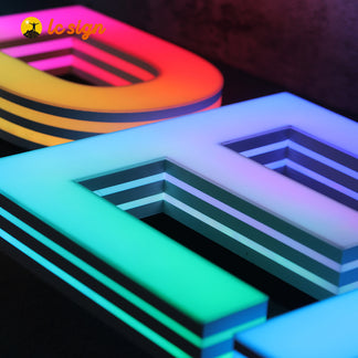Full Color Style LED Track Channel Letters Sign with Easy and Quick In ...