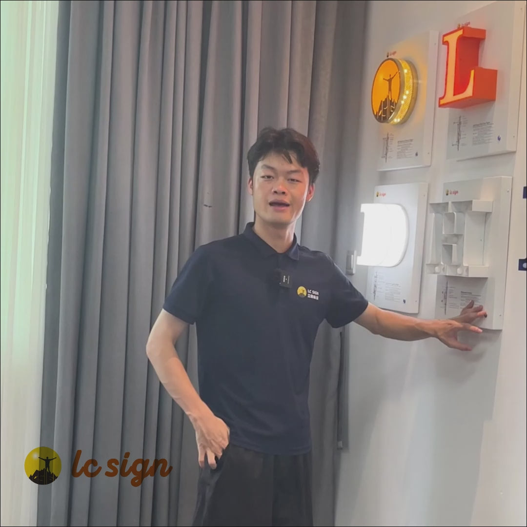 Full Set of Advertising Signage Samples High Quality Illuminated Lette ...