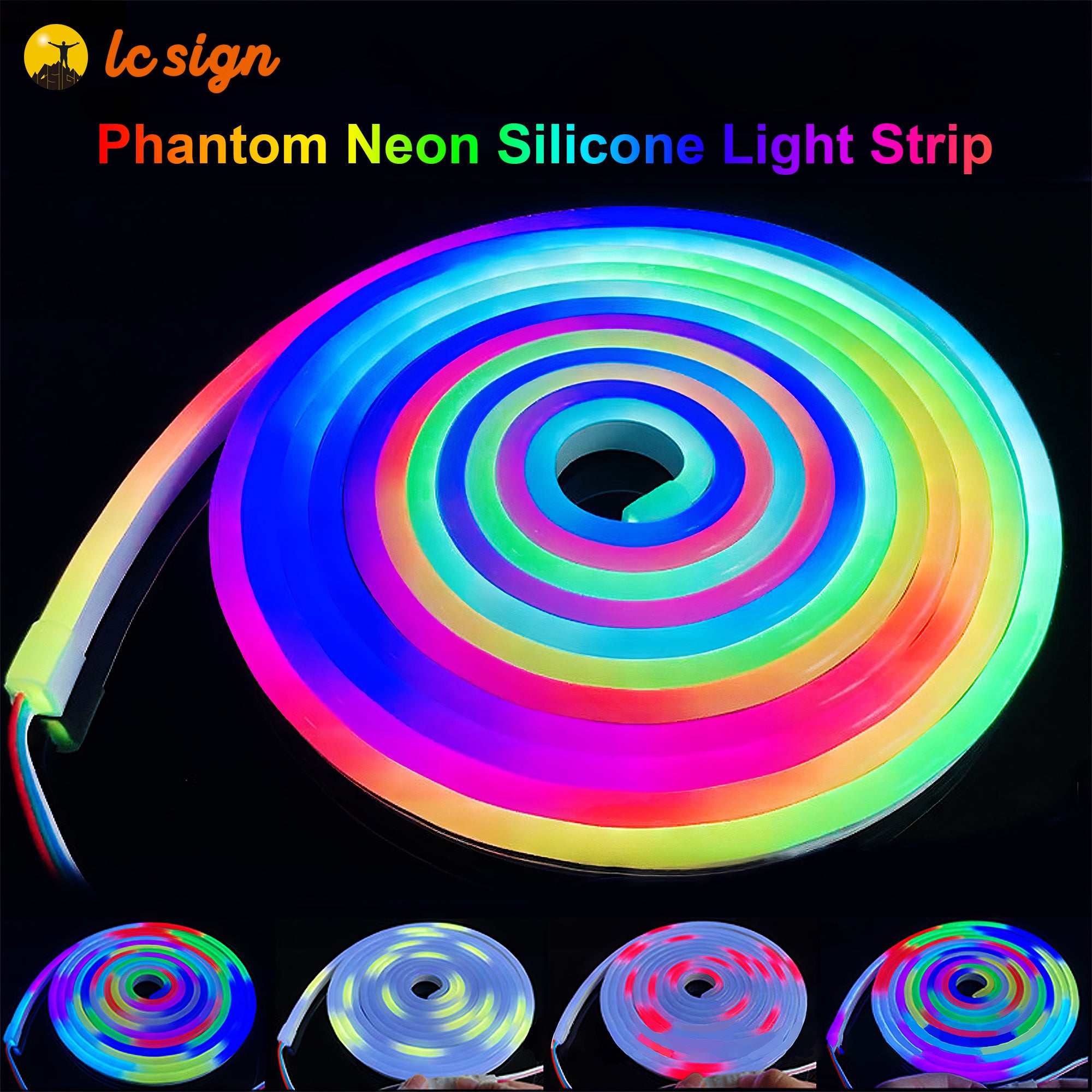RGB Colorful All-in-one Neon Silicone Flexible Strip Lights – LC SIGN SHOP